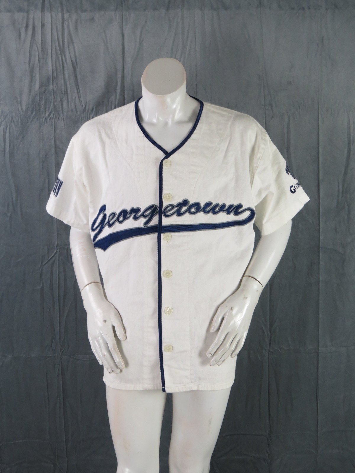 Georgetown Hoyas Baseball Jersey (VTG) - Script Front by Softwear - Men ...