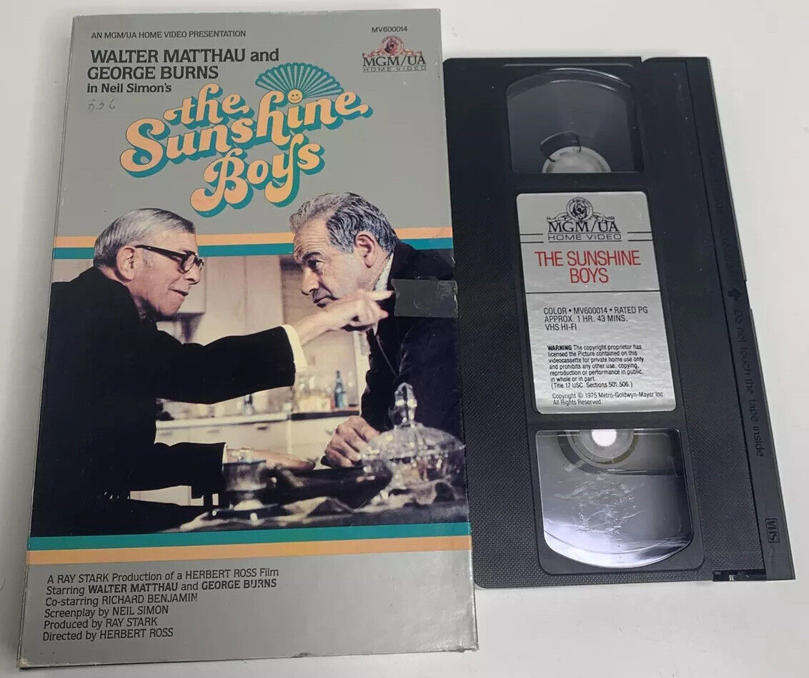 THE SUNSHINE BOYS (VHS) Walter Matthau, George Burns MGM BIG Box ...