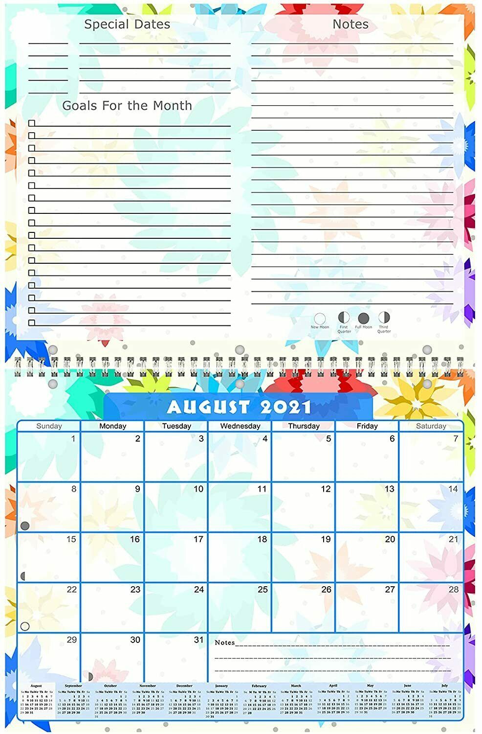 2021 - 2022 Academic Year 12 Months Student Calendar / Planner (Edition ...