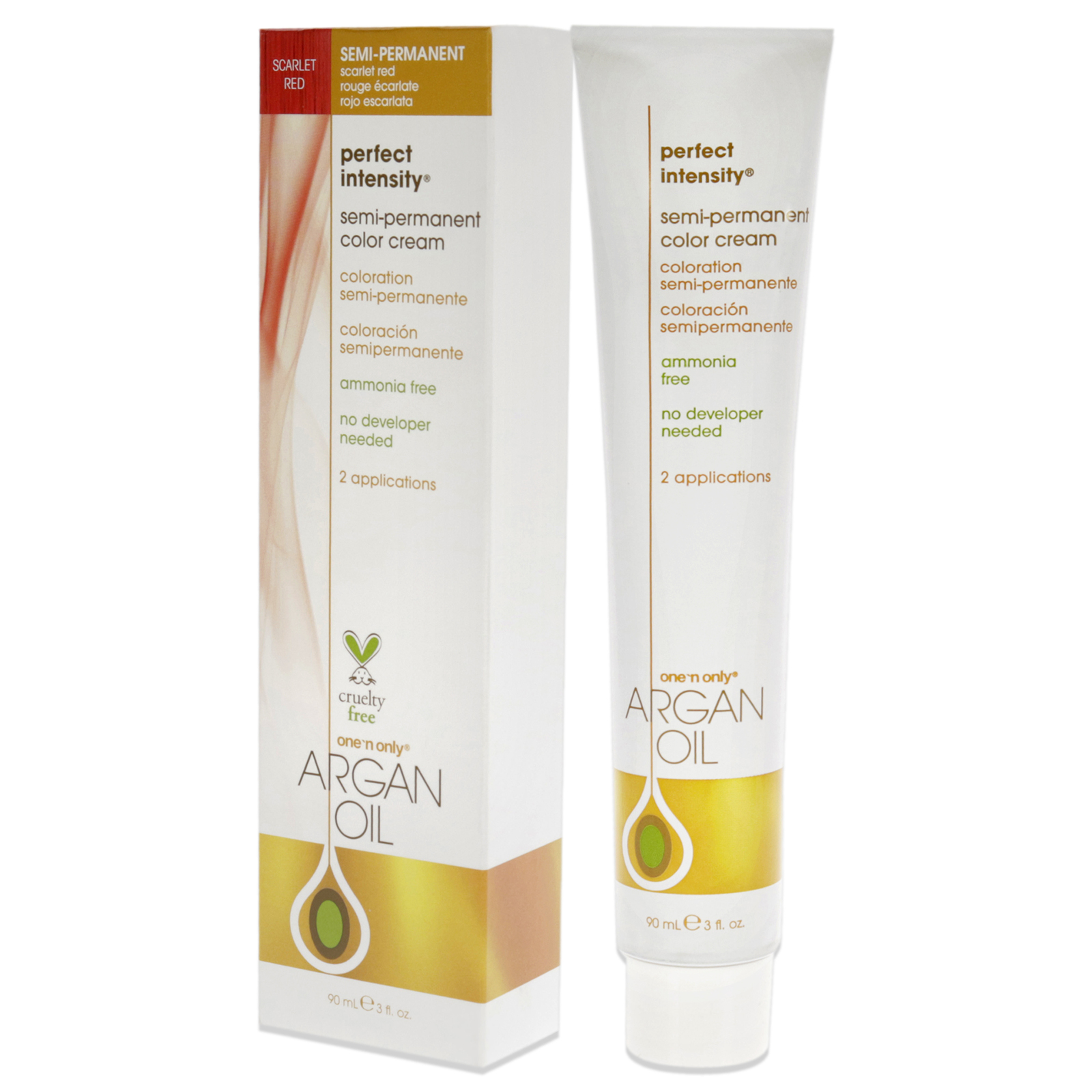 Argan Oil Perfect Intensity Semi-Permanent Color Cream - Scarlet Red ...