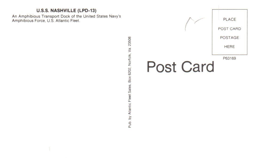 USS Nashville an Amphibious Transport Dock of the US Navy Force Boat ...