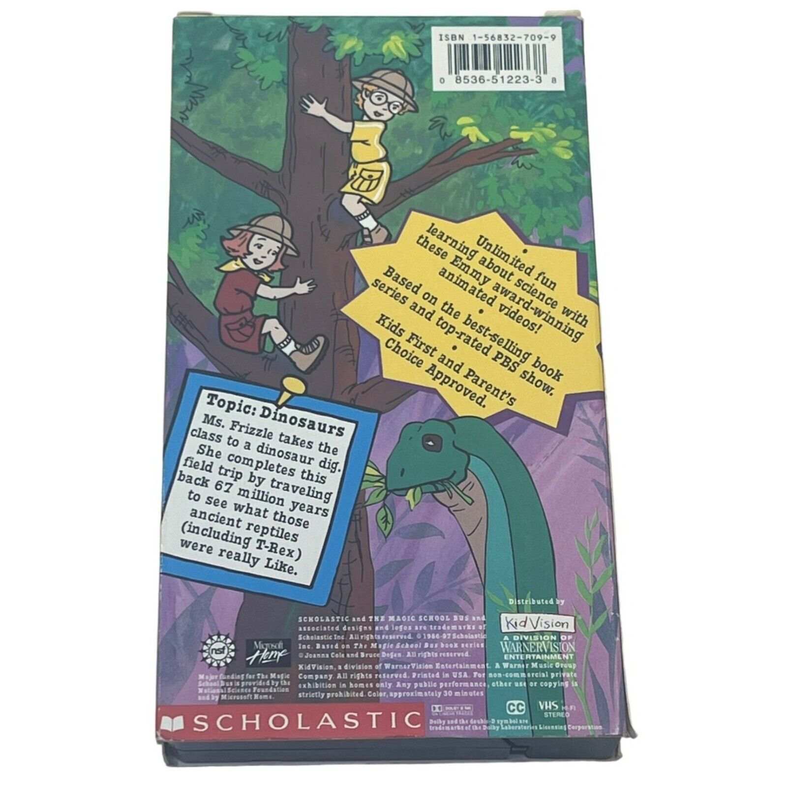 The Magic School Bus The Busasaurus VHS 90s Cartoons Dinosaurs ...