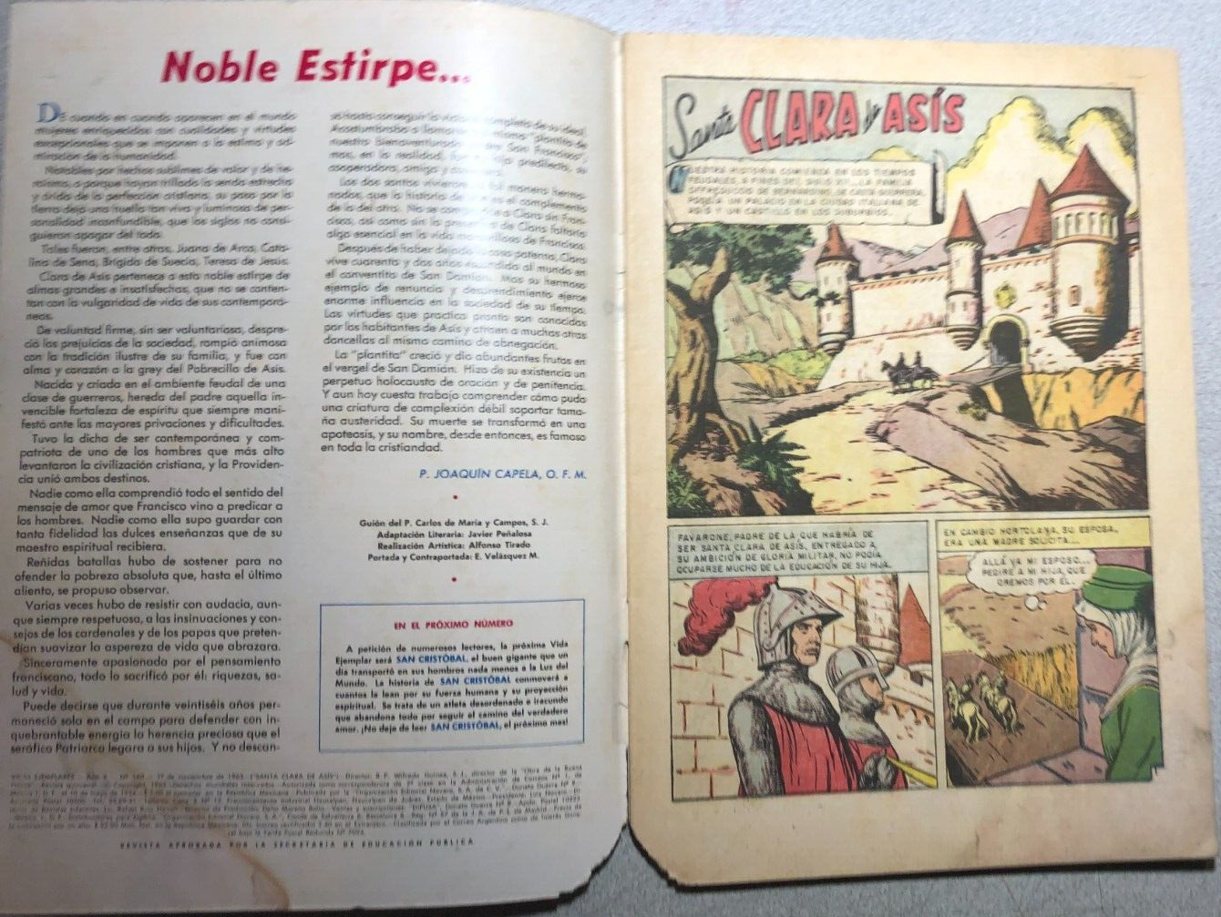 VIDAS EJEMPLARES #160 St Clare of Assisi (1963) Mexican comic book in ...
