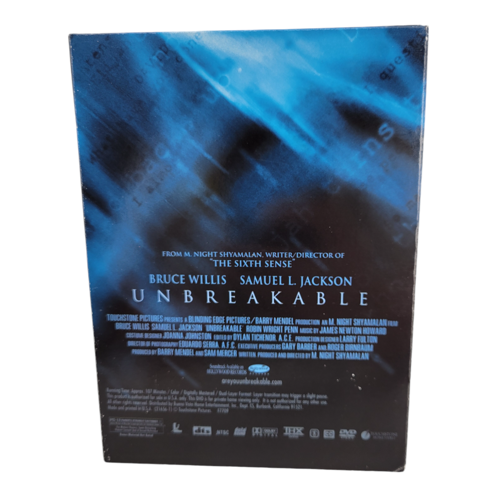 2001 Unbreakable 2-Disc DVD Set Bruce Willis Samuel L Jackson M Night ...
