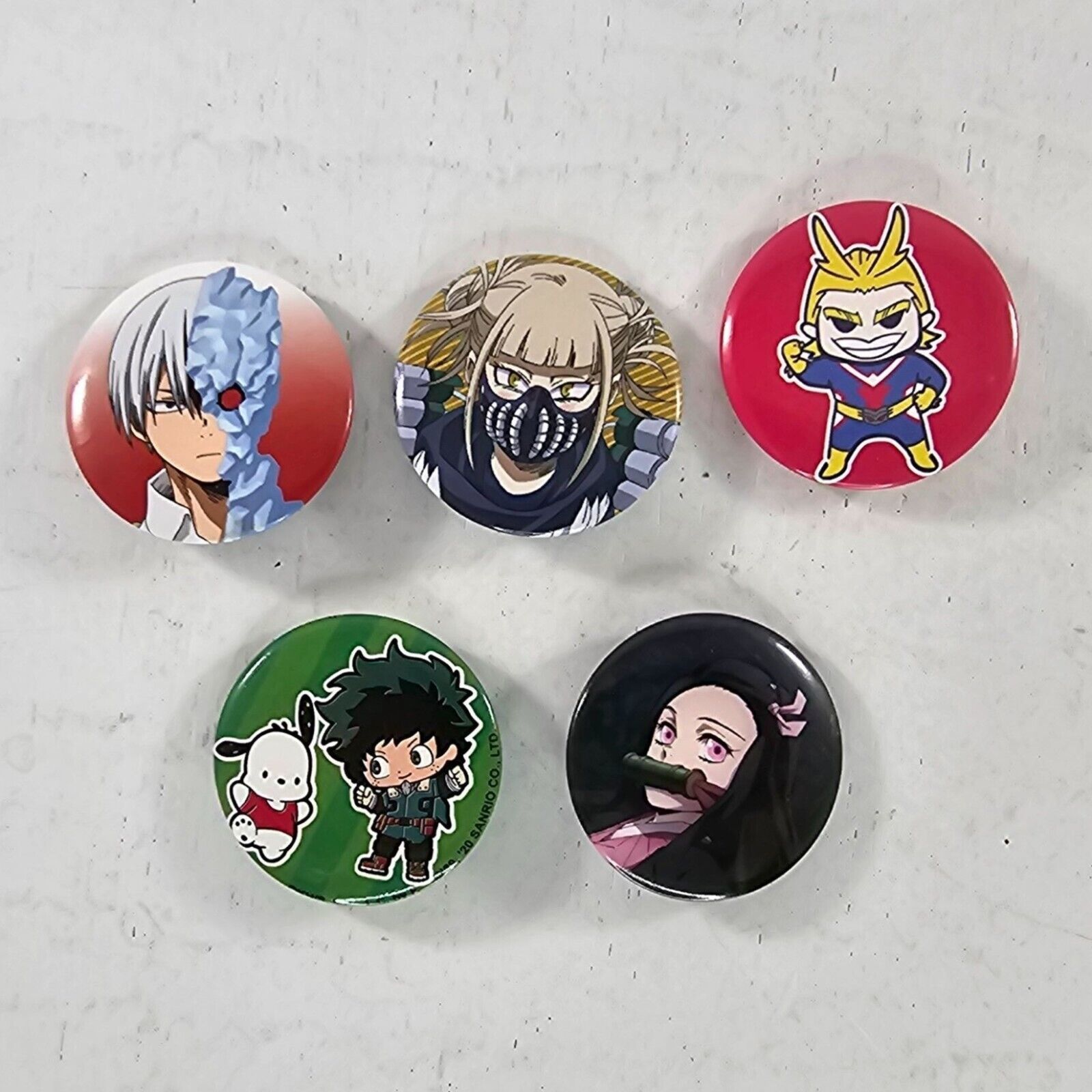 Anime Button Pin Lot My Hero Academia Sanrio Demon Slayer - Animation ...