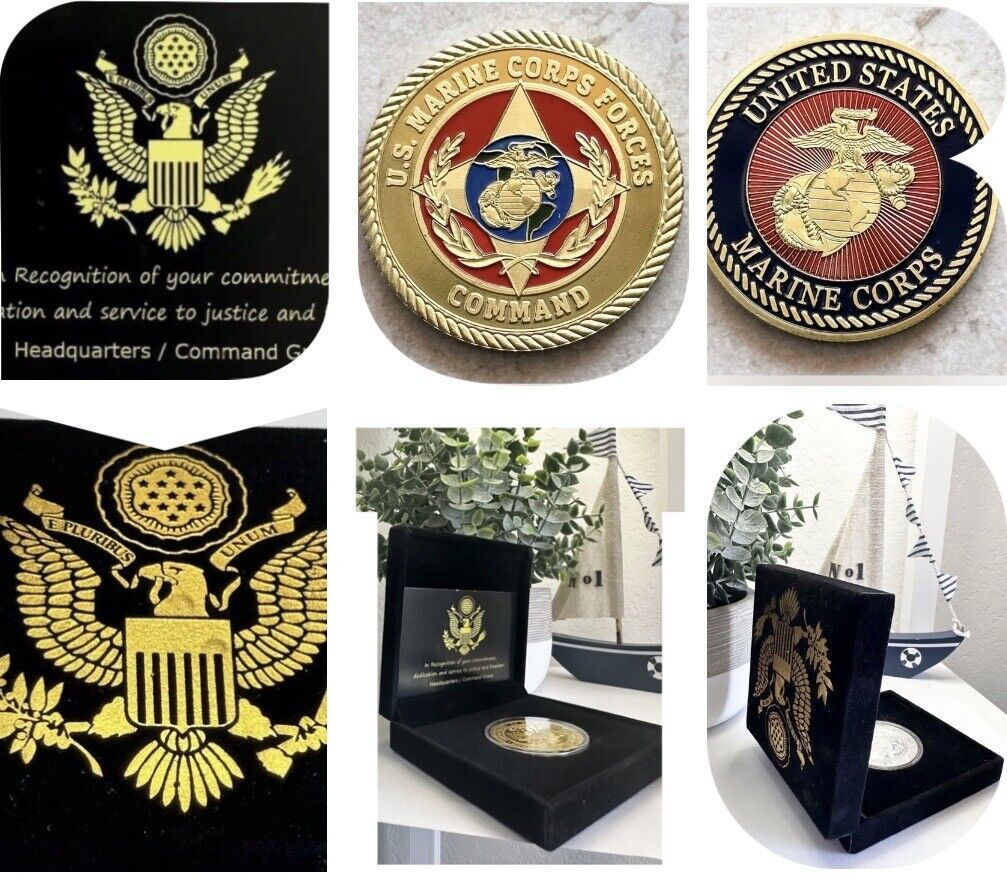 US Marine Corps Force Command Challenge Coin USMC - Current Militaria ...