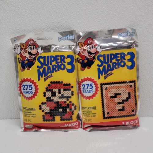 Two New Perler Super Mario Bros 3 Fused Bead Kits Mario Question