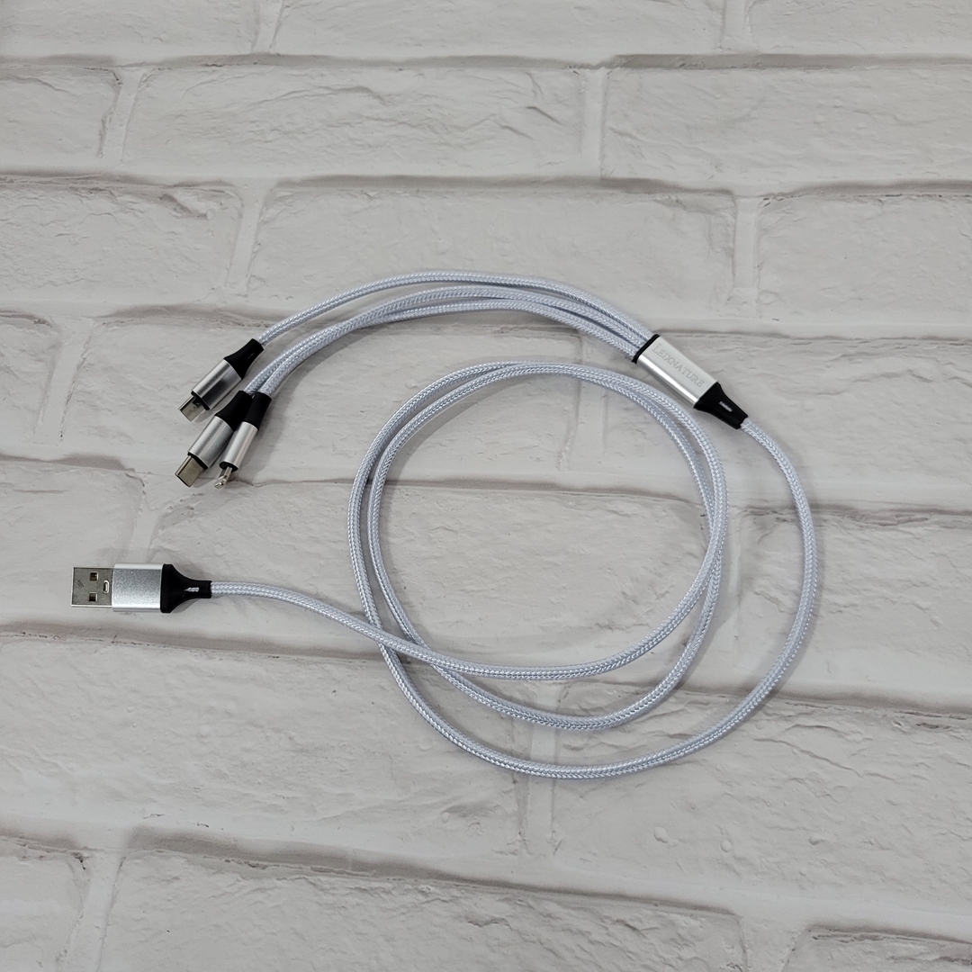LEIXNATURE Data Cables, Versatile 3-in-1 Nylon Braided Data Cables ...