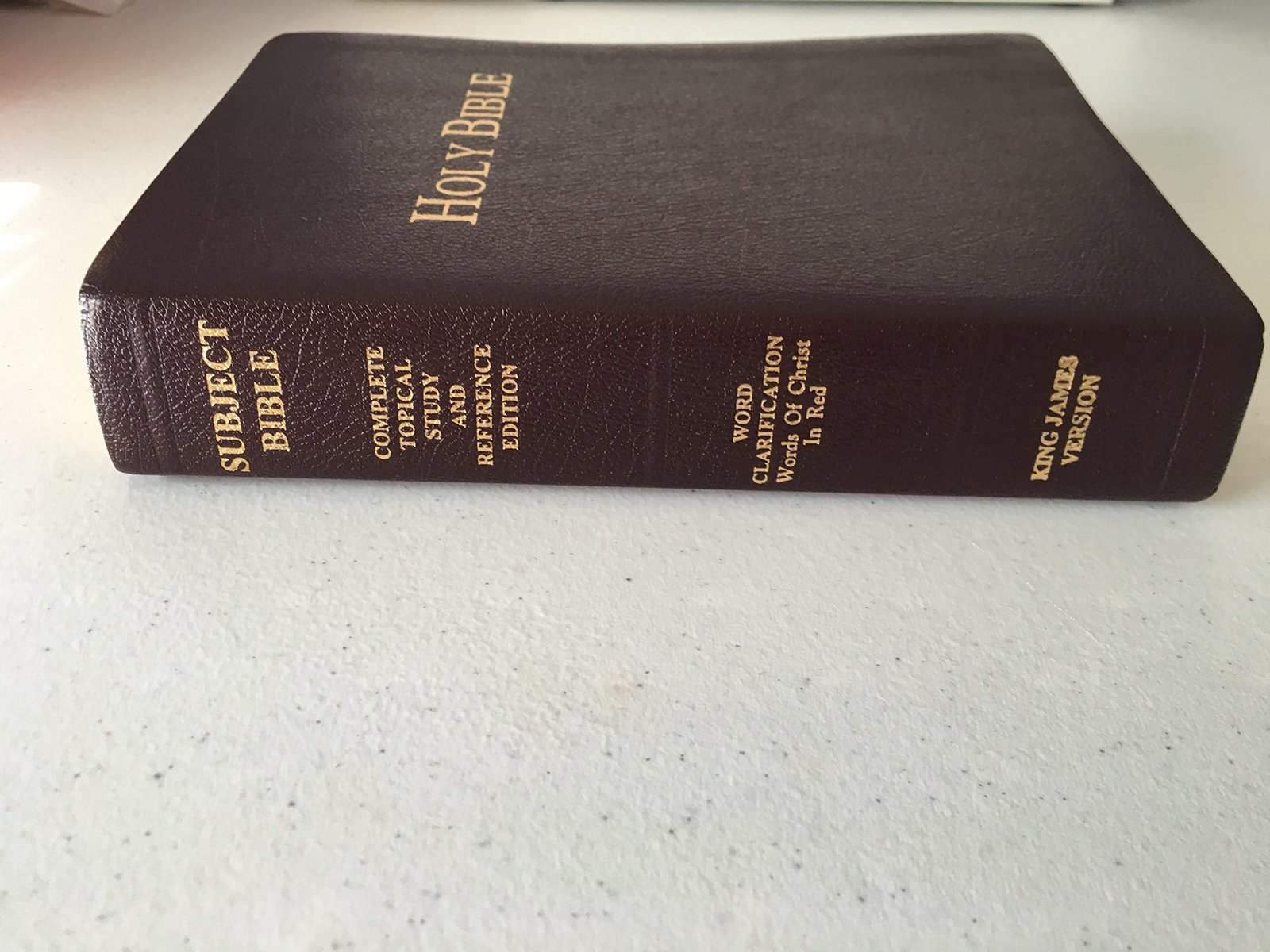 Holy Bible: Subject Bible Complete Topical Study and Reference Edition ...