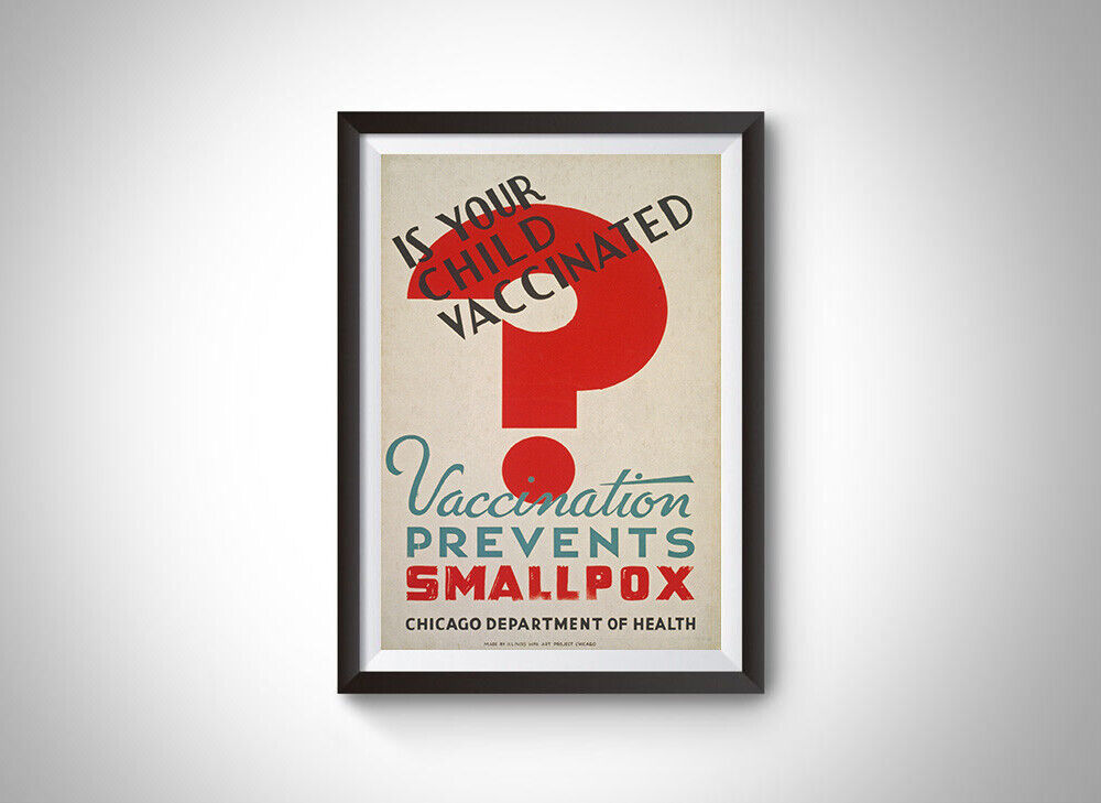 "Is Your Child Vaccinated?" Prevent Smallpox Vintage Ad Poster - Art ...