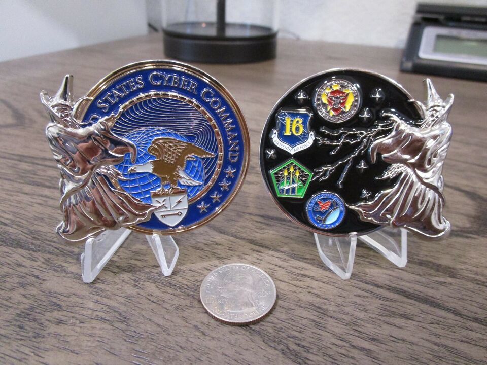 CYBERCOM USN USAF Army NSA SIGINT Cyber Wizard Challenge Coin ...