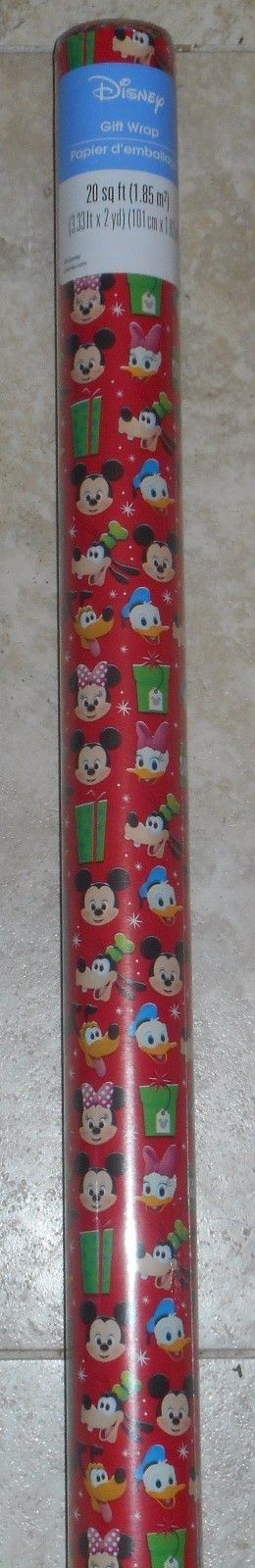 American Greetings Disney Mickey Mouse Christmas Wrapping Paper 20 SQ ...