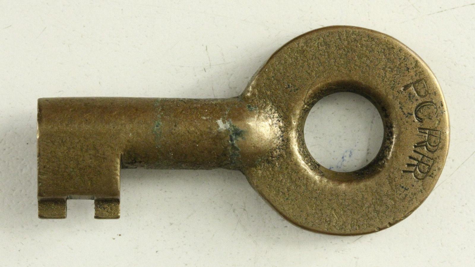 Vintage Obsolete Railroad Train Solid Brass Padlock Switch Lock Key ...