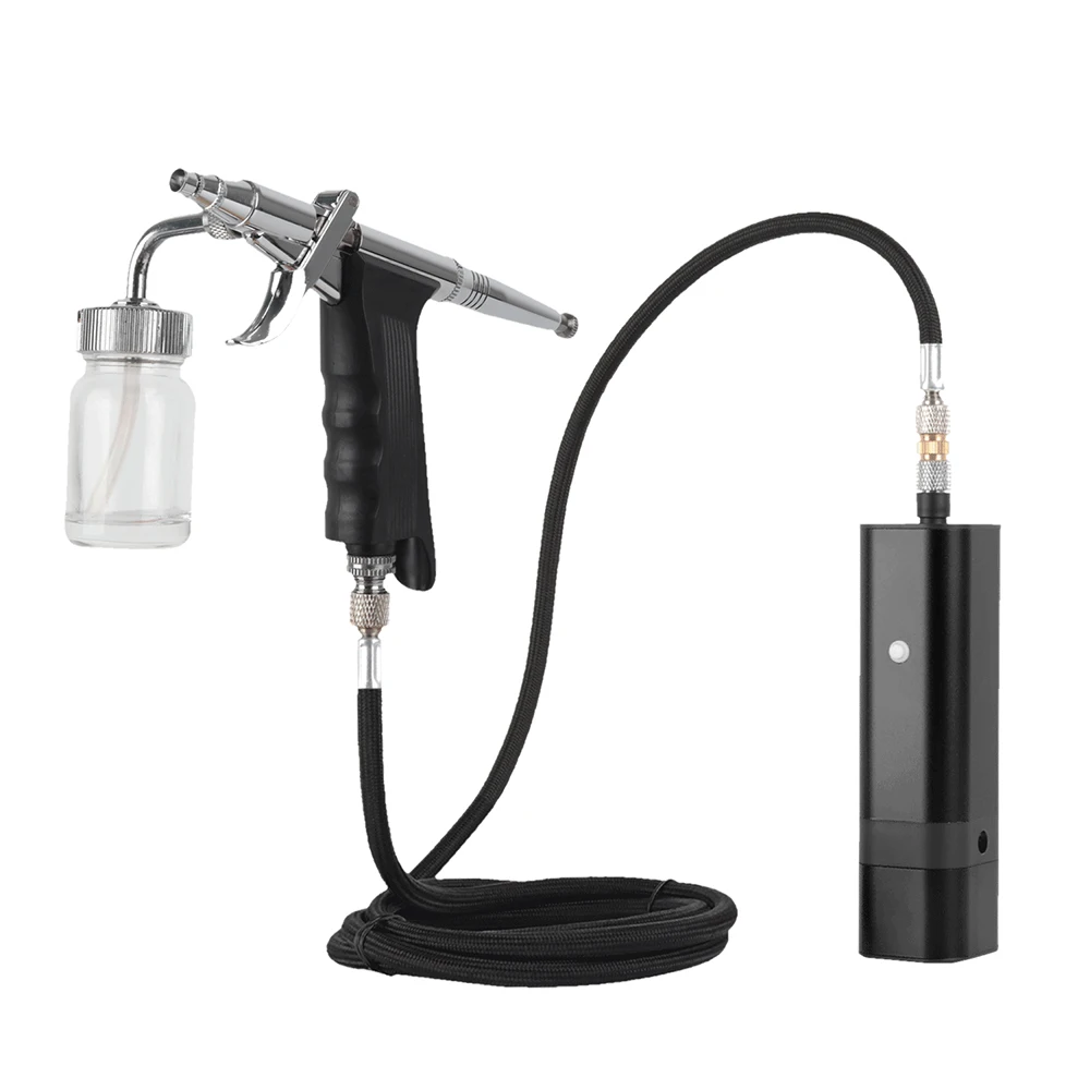 Mini Compressor Set Red hine with Siphon Trigger Type Spray for Art ...