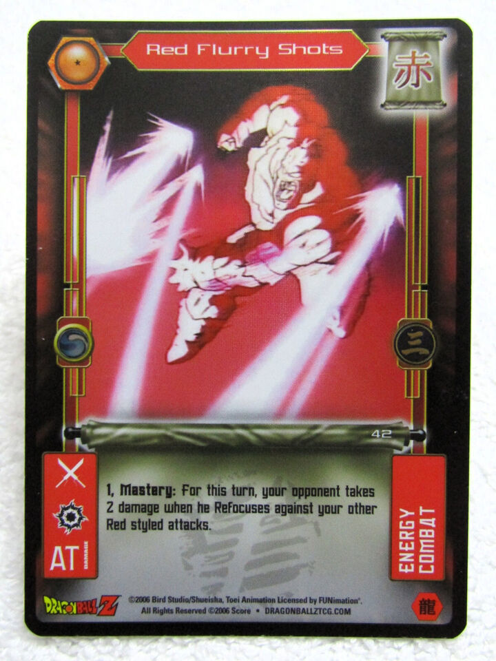 2006 Score Limited Dragon Ball Z DBZ CCG TCG Red Flurry Shots #42 ...