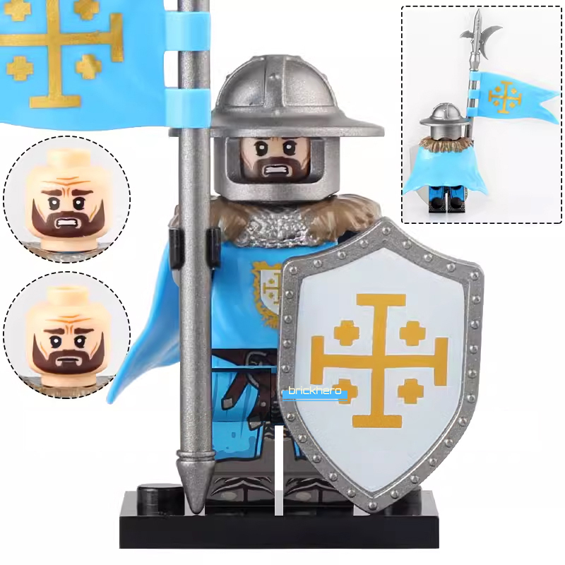 Medieval Castle Kingdoms Knights of Jerusalem Lego Custom Minifigure ...