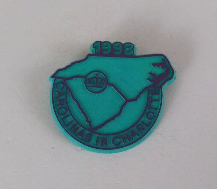 Vintage 1998 Carolinas In Charlotte Plastic Lapel Hat Pin - Other