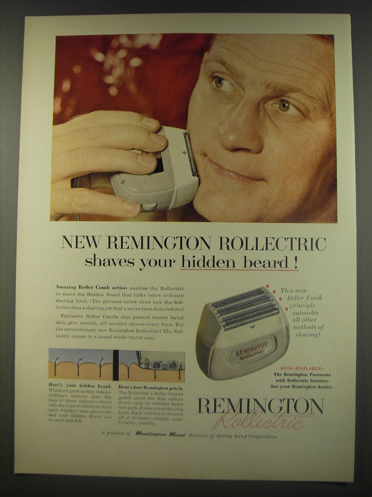 1956 Remington Rollectric Shaver Advertisement - 1980-89