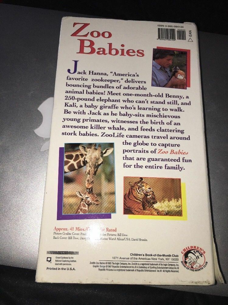 Zoo Life With Jack Hanna: Lions, Tigers, & Bears & Zoo Babies Vhs ...