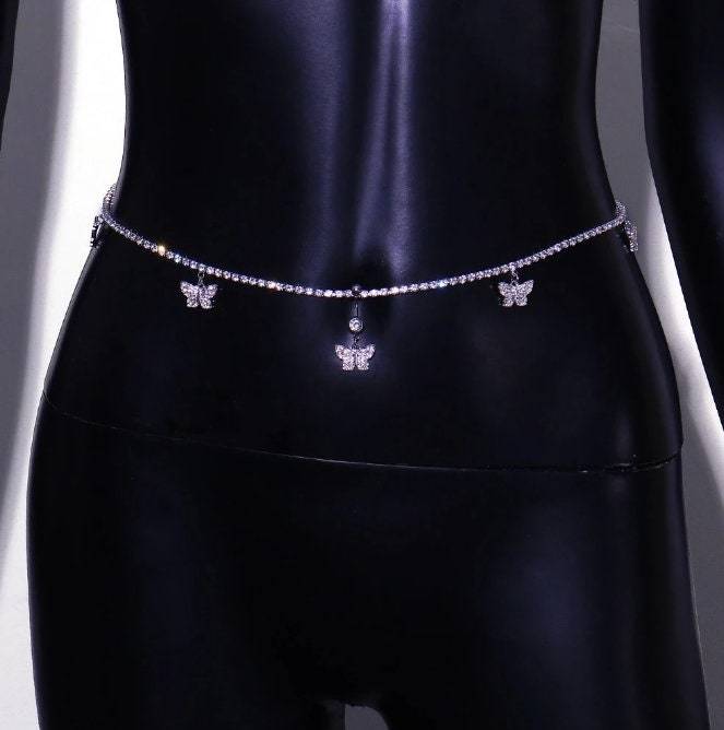 Sexy Belly Butterfly Belly Button Nail Women Charm Lounger Piercing ...