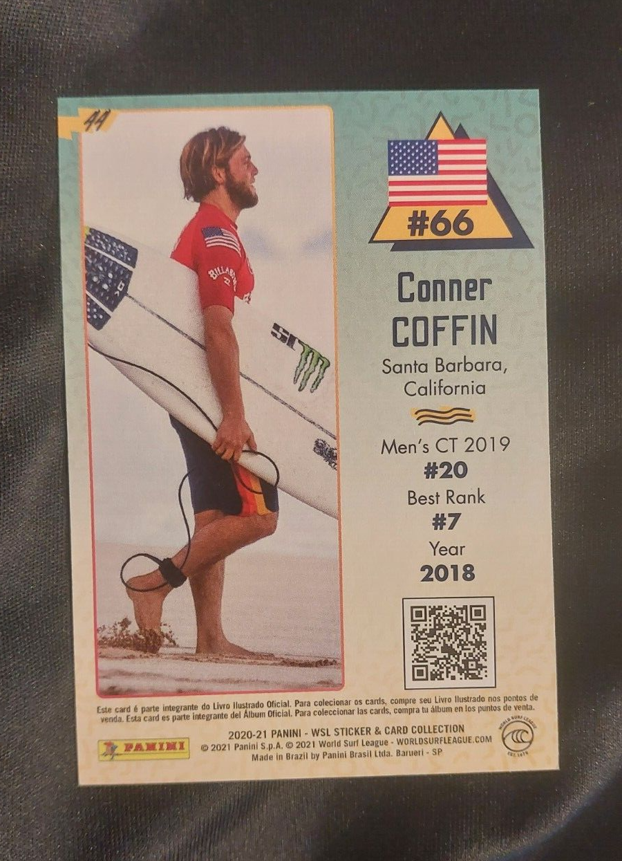 Conner Coffin - USA- Surf Wsl card 2020-21 Panini #44 - Trading Card ...