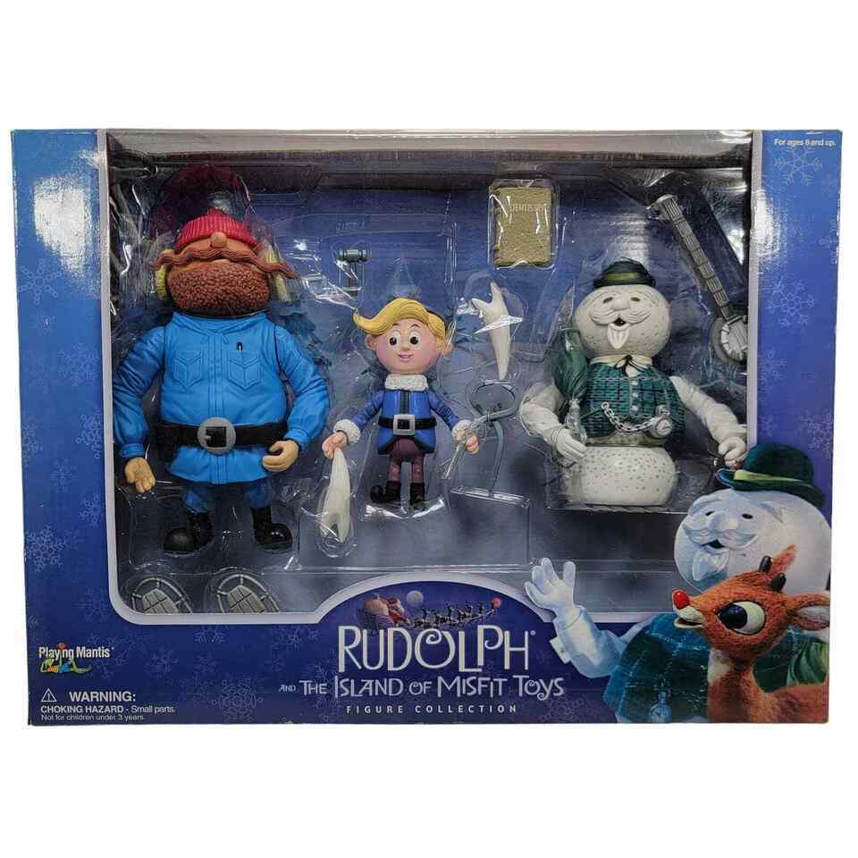 Rudolph the Red Nose Reindeer Island of Misfit Toys figure set - Action ...
