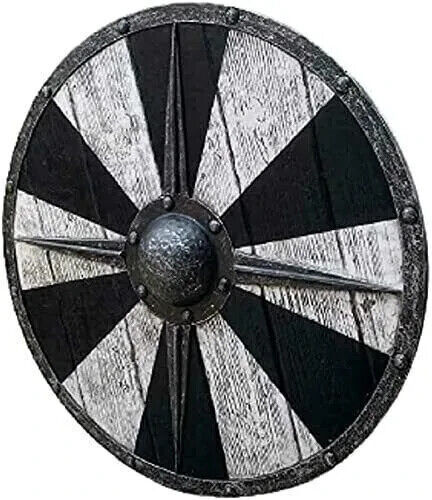 Medieval Round Shield Viking Shield Unique armor Design Shield Wooden ...