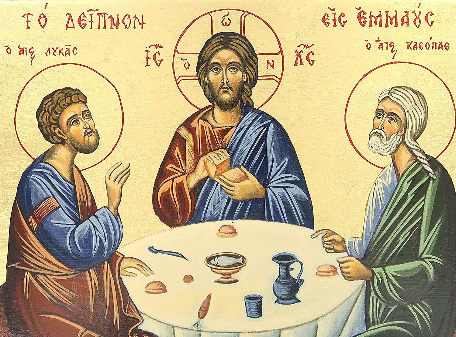 Orthodox icon of Jesus Christ Supper to Emmaus - Icons