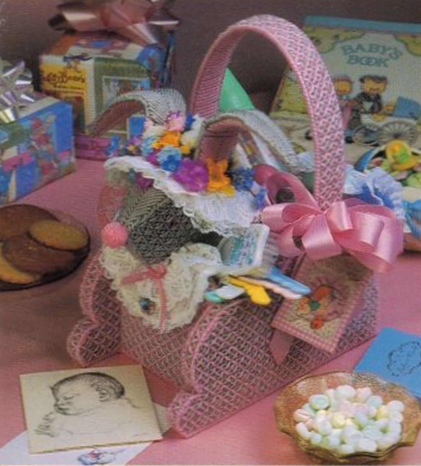 Plastic Canvas Easter Egg Bunny Butterfly Iris Step Daffodil Baskets ...