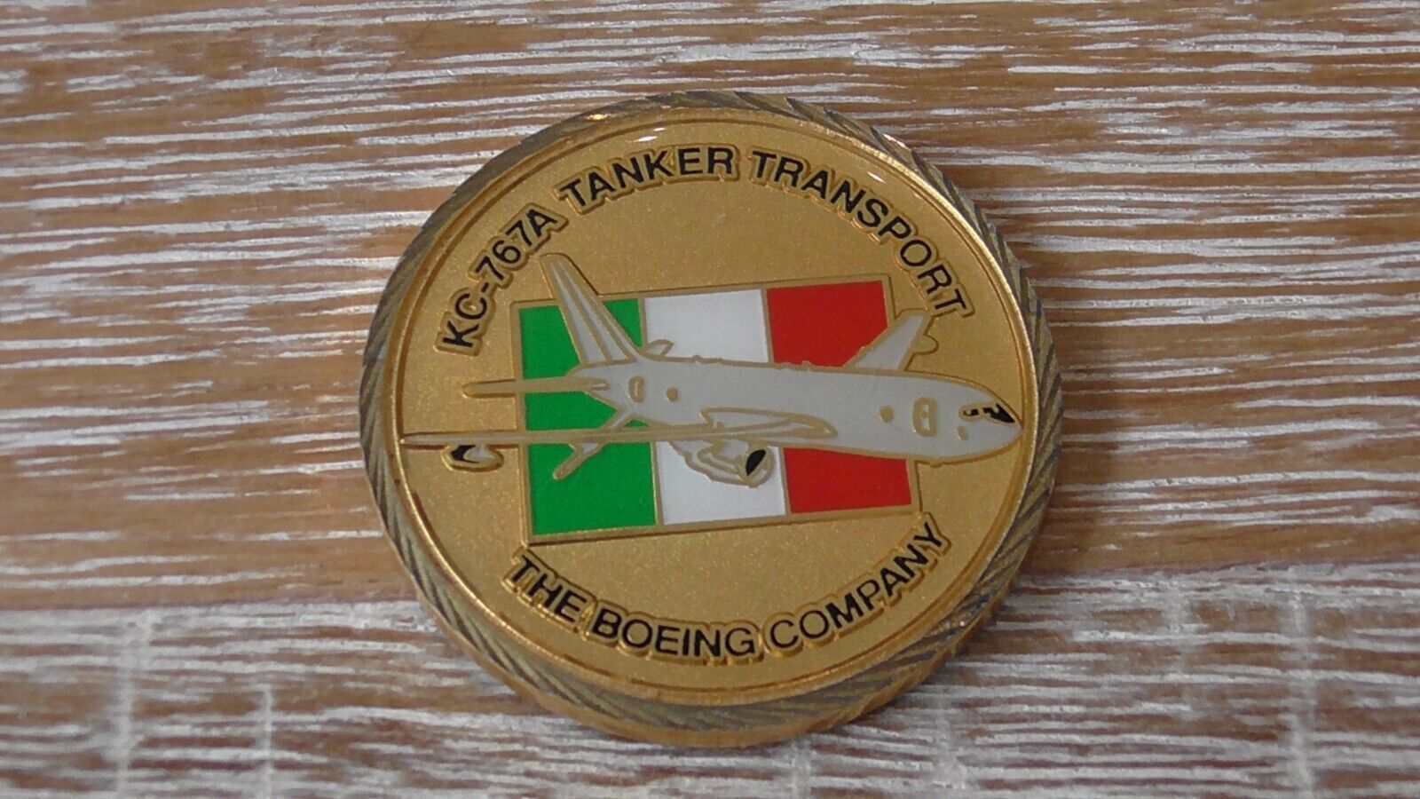 Italian Air Force Pratica di Mare AB Boeing KC-767A Challenge Coin # ...