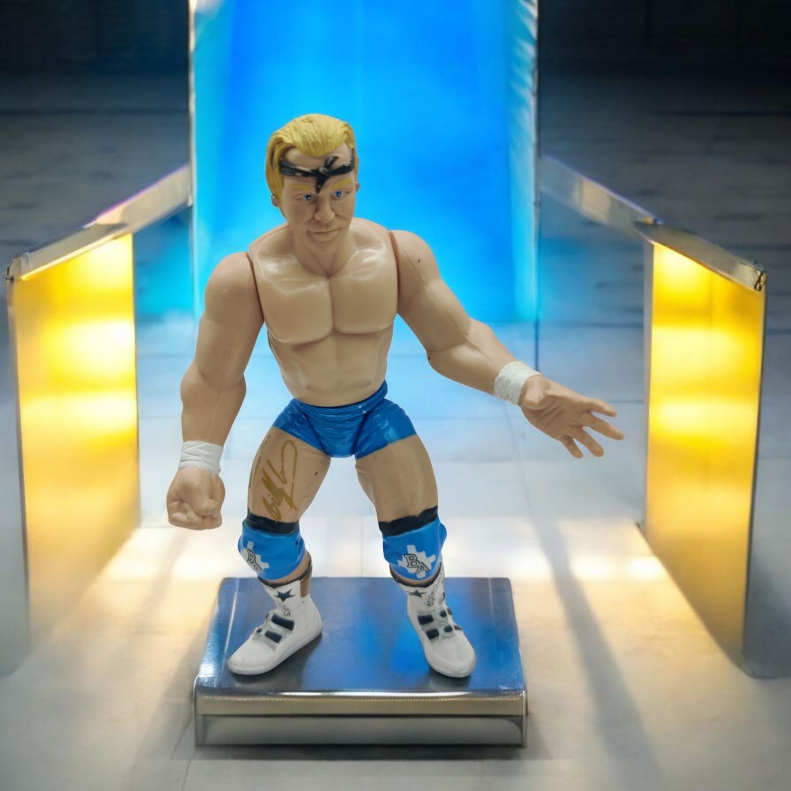 1998 Billy Gun WWF Jakks Bone Crunching Action WWE Action Figure Blue ...