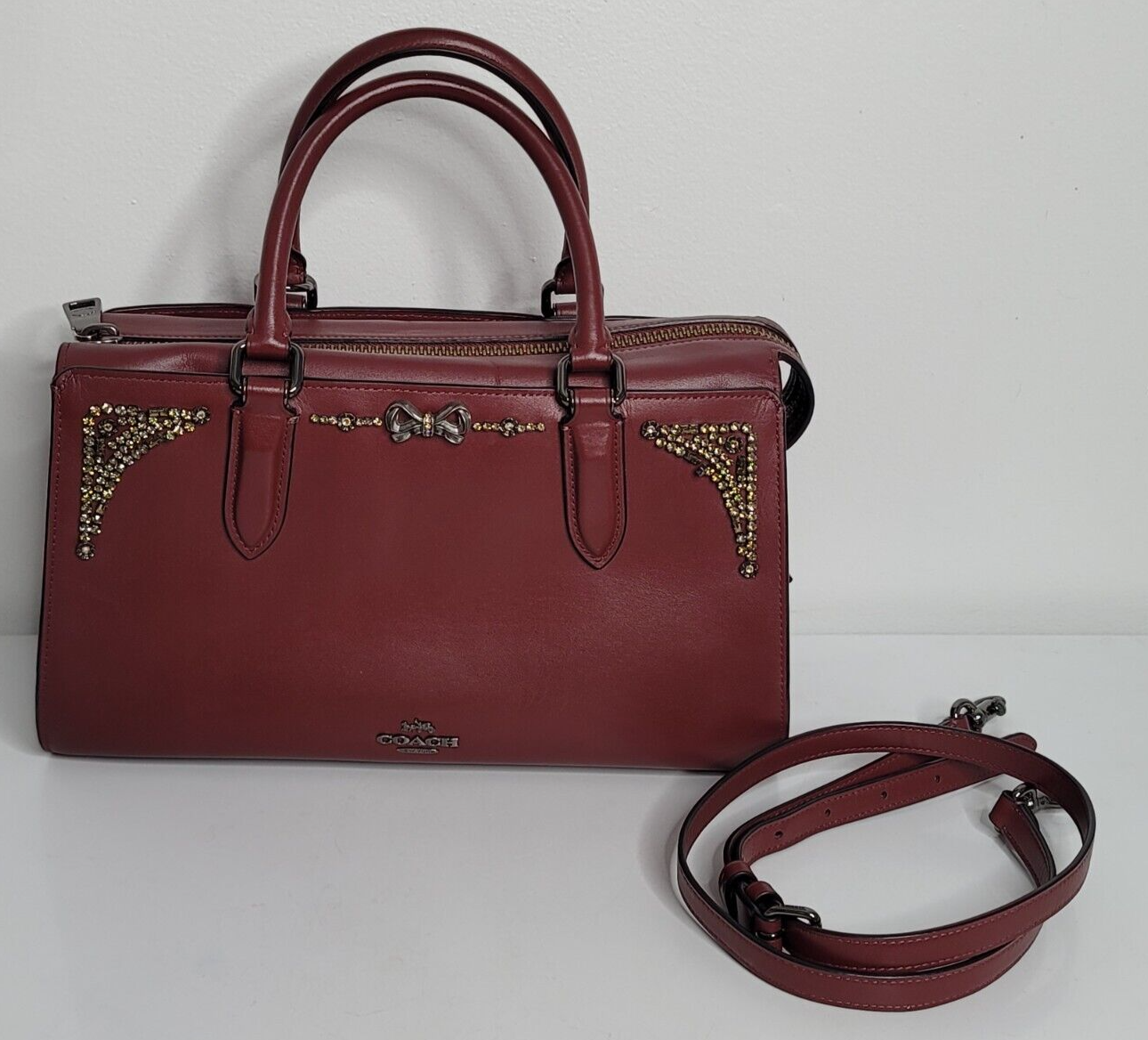 Coach Limited Edition Selena Gomez Bond Leather Rhinestone 39289 ...