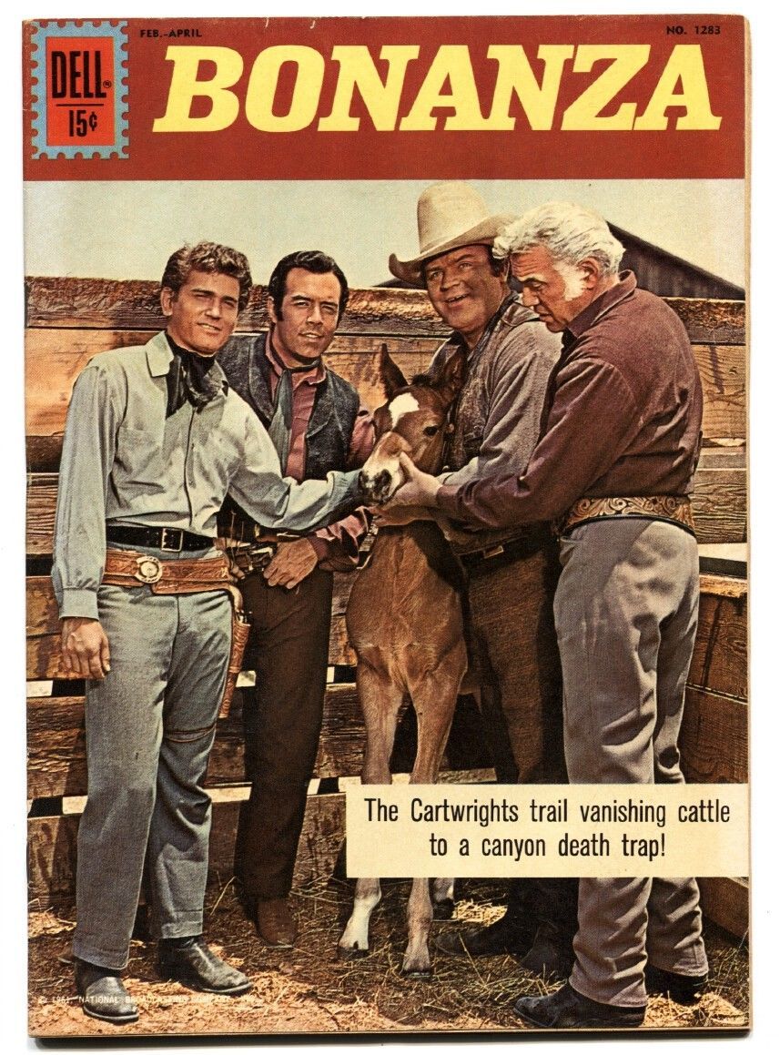 Bonanza-Four Color Comics #1283 1962-Dell-Lorne Greene-VF- - Comics ...