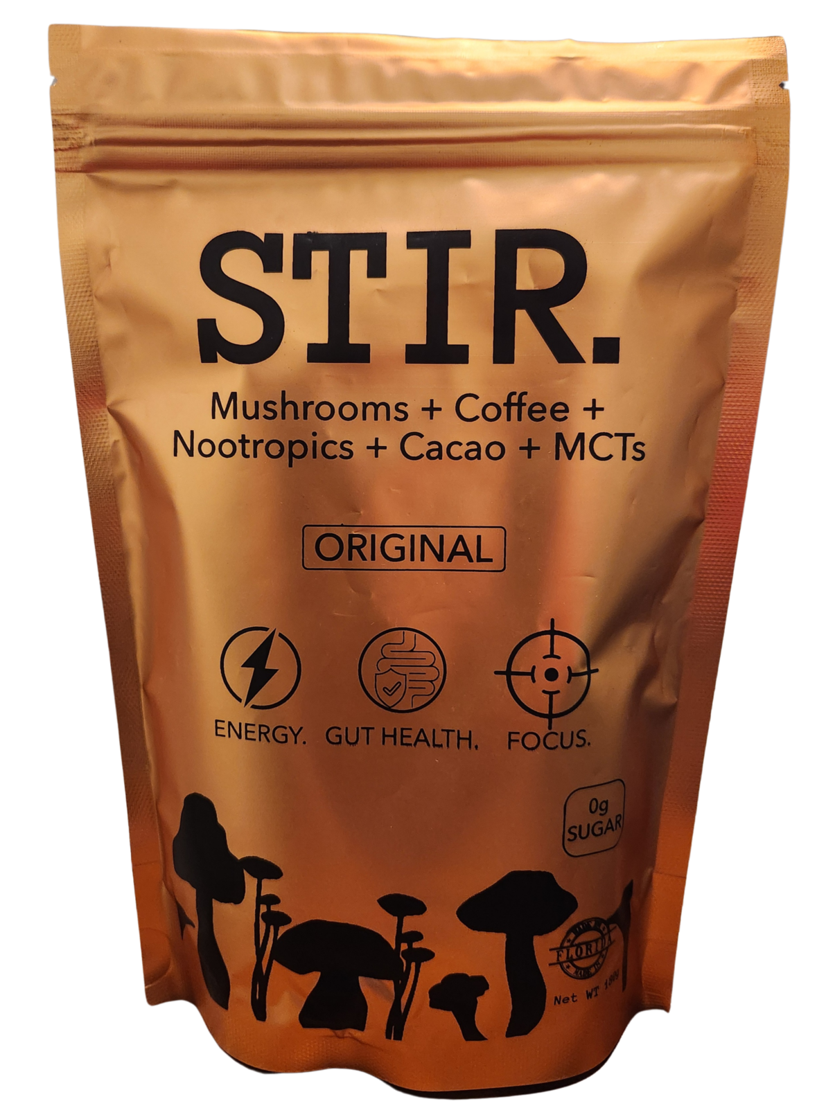 STIR Original Mushroom Coffee: Six Functional Mushrooms with Cacao ...