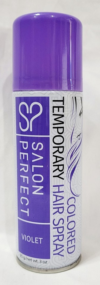 Salon Perfect VIOLET PURPLE Temporary Hair Spray Colored Color 3 oz/85g ...