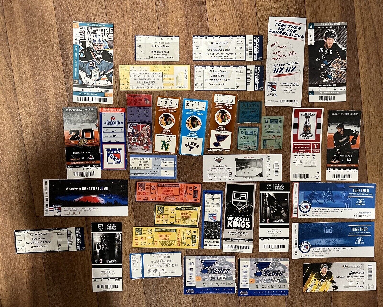 Assorted NHL Ticket Stubs - Ticket Stubs