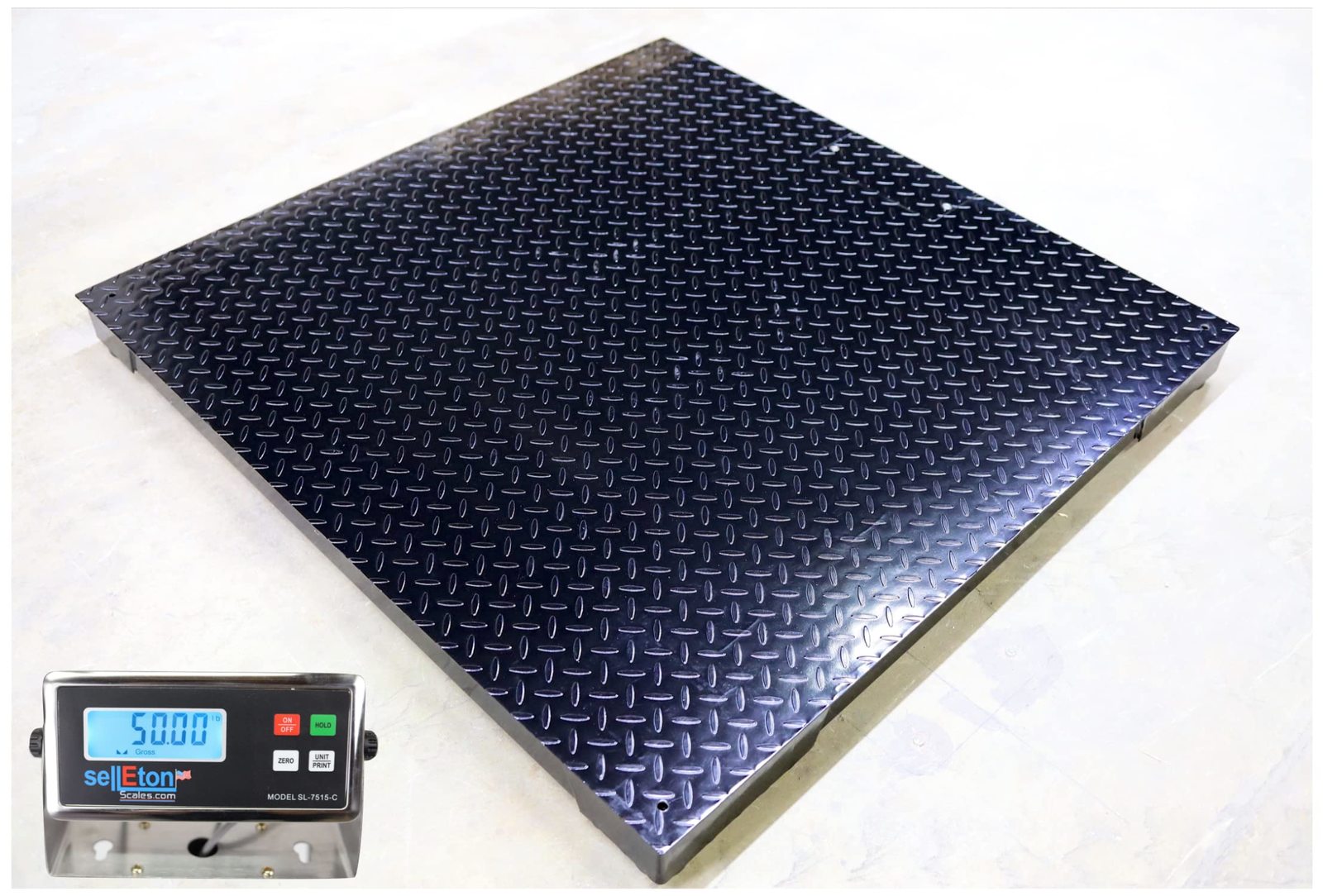 SellEton SL-4x4-5k-NN (48" x 48") Industrial Floor Scale l 5000 lbs x 1 ...