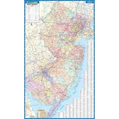 New Jersey State Wall Map - Maps & Atlases