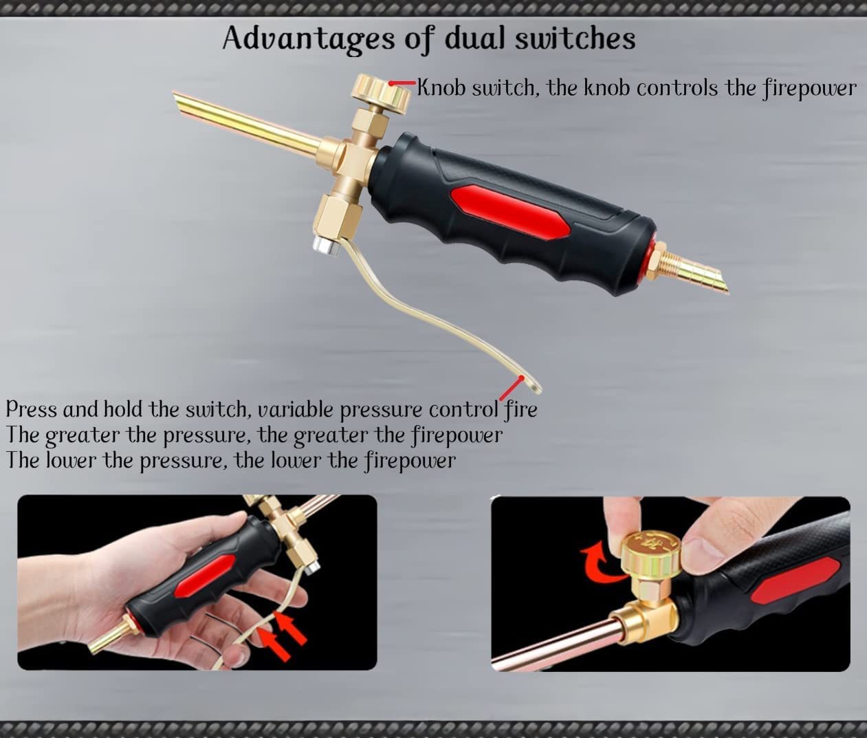 Torch weeder, flame weeding flamethrower, can be attached to a propane ...