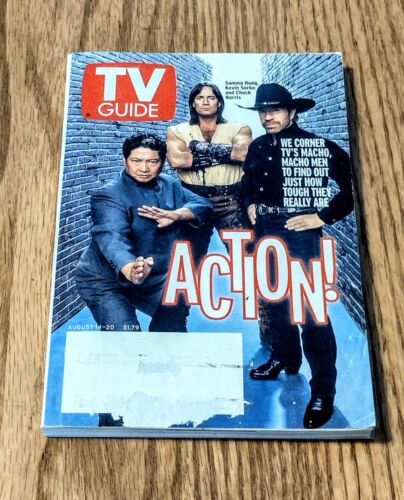 TV GUIDE ACTION! Chuck Norris, Sammo Hung, Kevin Sorbo - Macho Aug. 14 ...