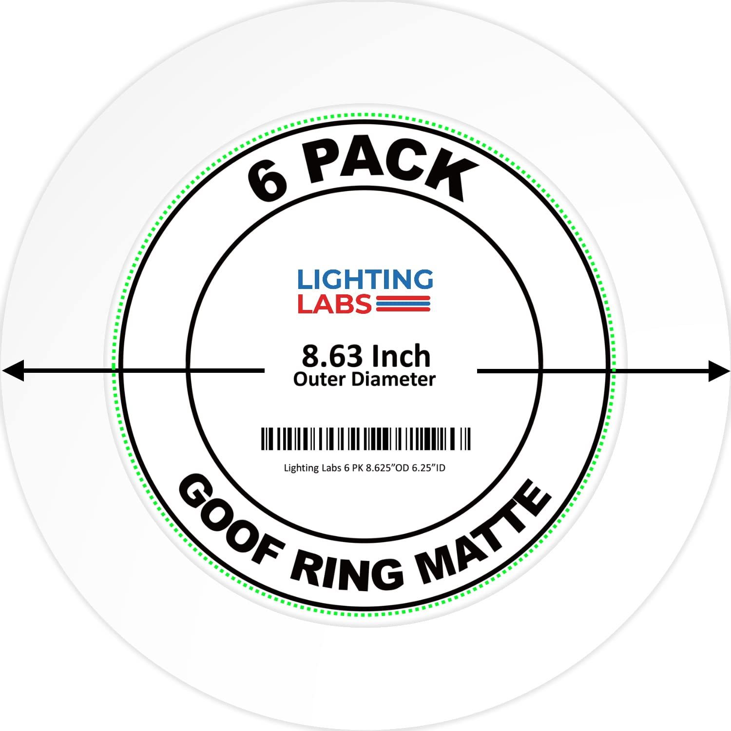 For 8" Inch Recessed Can Lighting Down Lights, Outer Diameter: 8 Point ...