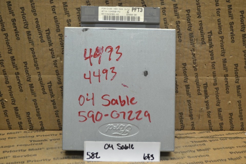 1996 Ford Taurus Engine Control Unit ECU 4F1A12A650PD Module 582-6F3 ...