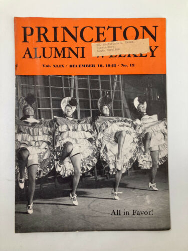 VTG Princeton Alumni Weekly December 10 1948 Performers The All in ...