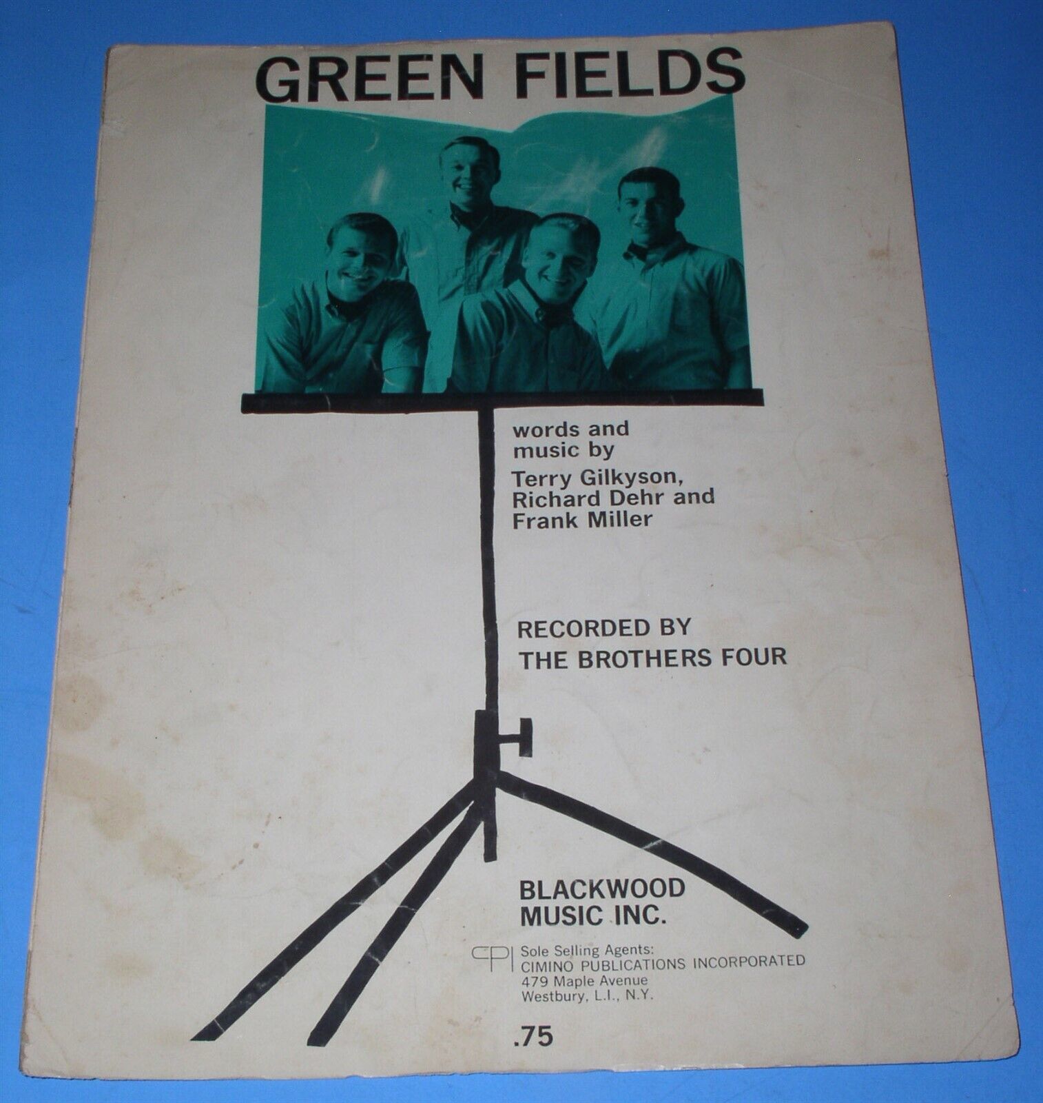 The Brothers Four Sheet Music Greenfields Vintage 1956 Blackwood Music ...