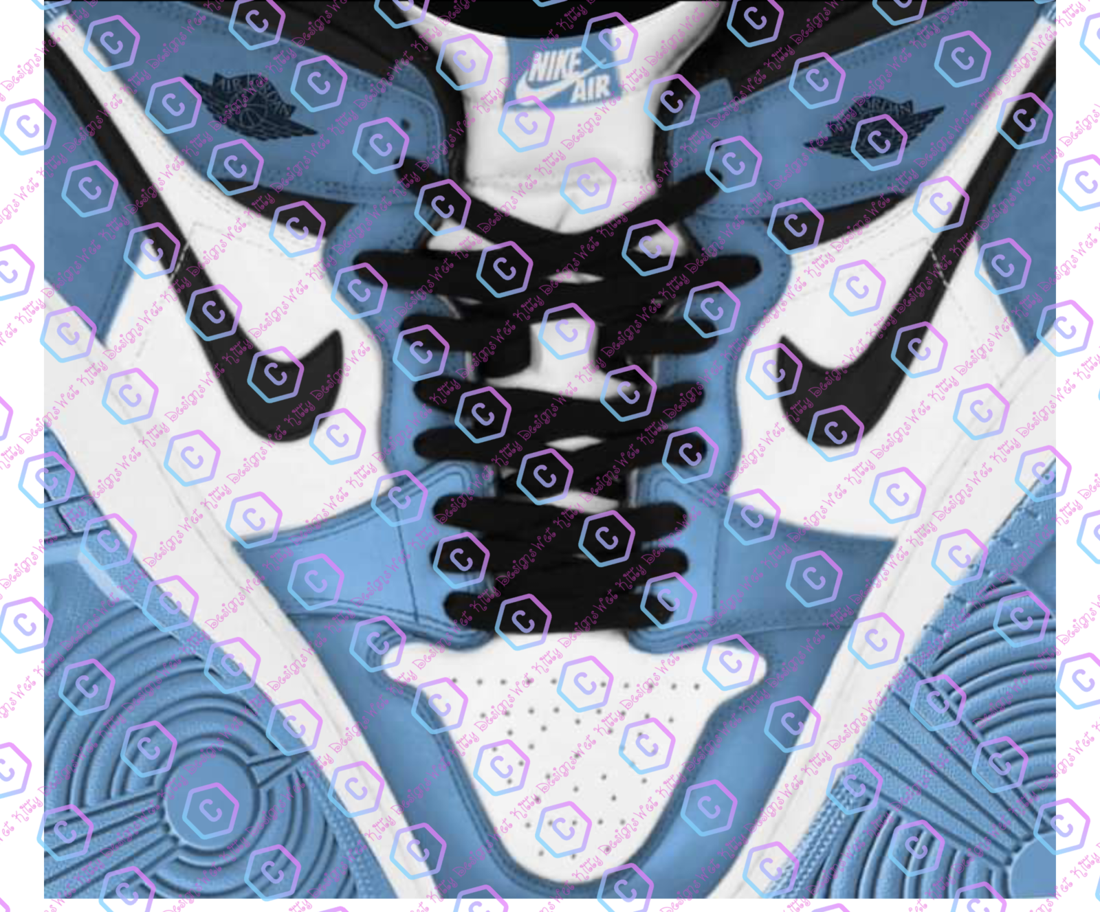 Nike Air wrap sublimation tumbler/cups png download - Digital Art