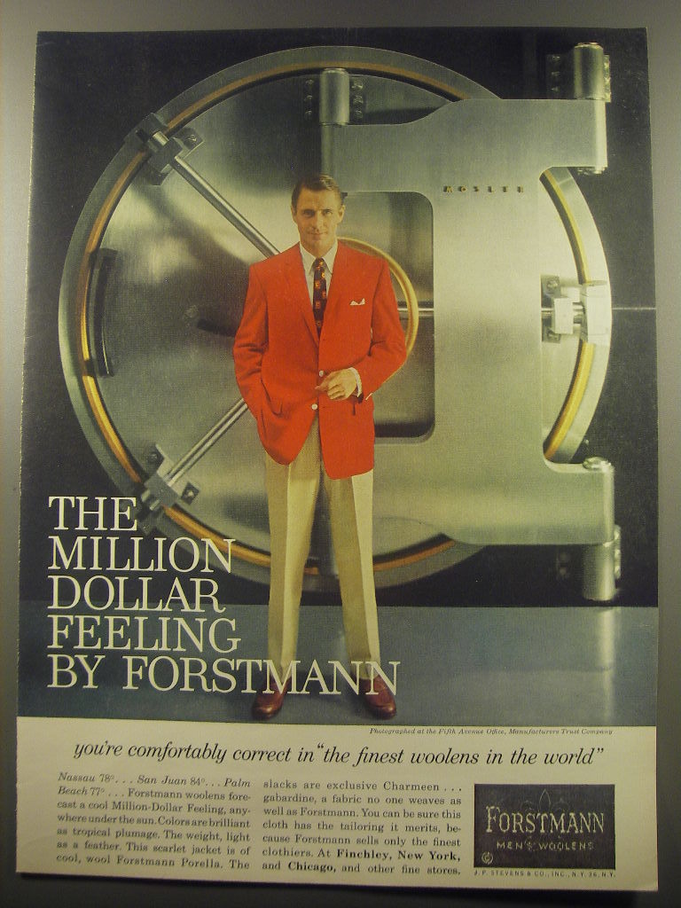 1959 Forstmann Jacket and Slacks Ad - The Million Dollar feeling by ...