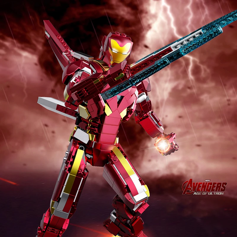 Marvel Blocks Hulkbuster Iron Man Building Model War Machine Bricks DIY ...