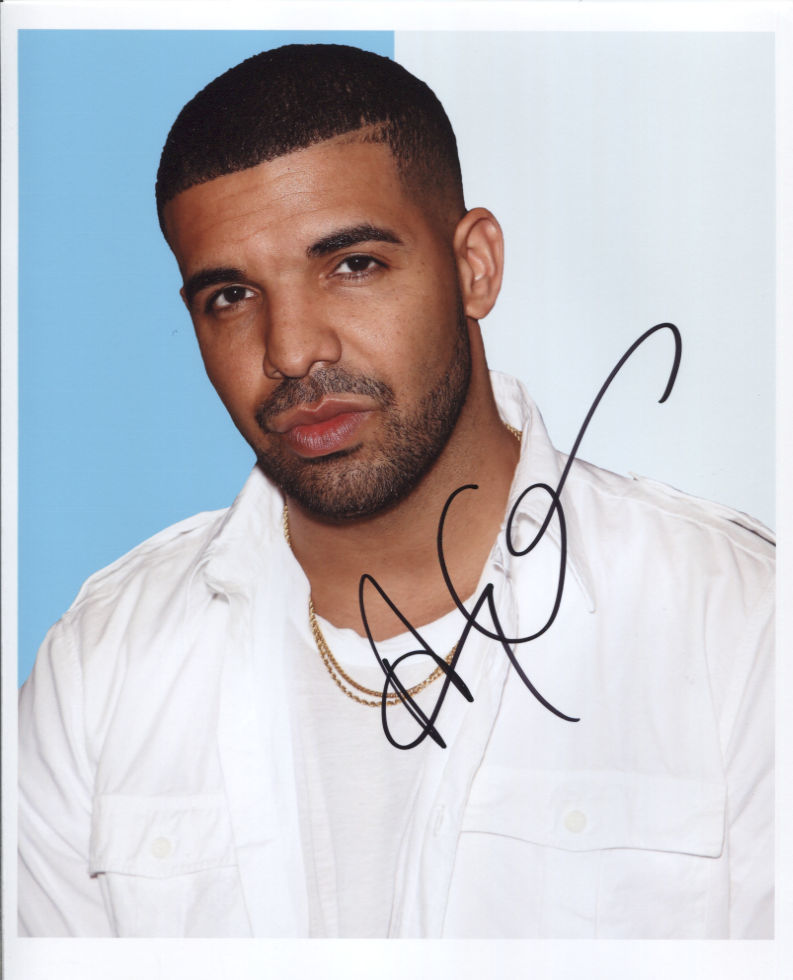 Drake (Canadian Hip Hop Rap Artist) SIGNED 8 x 10 Photo + COA Lifetime ...