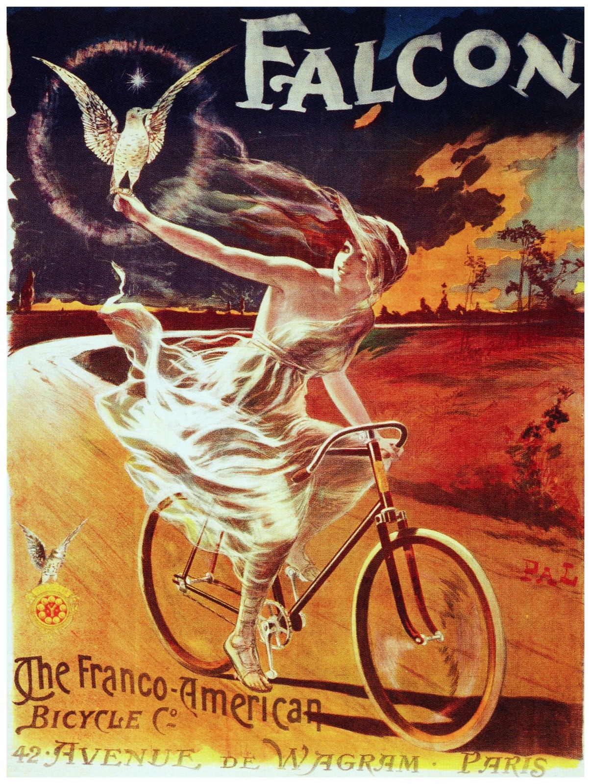 726.Falcon Cycles Ad.Art Wall Decor POSTER.Graphics to decorate home ...