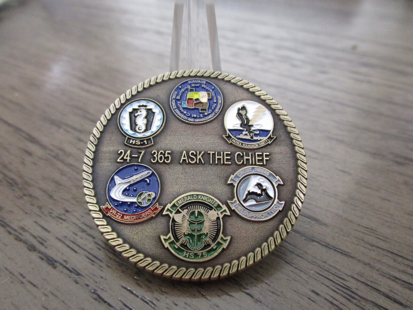 USN CMC AVCM (AWNAC) Jim Garlington Challenge Coin #943R - Challenge Coins